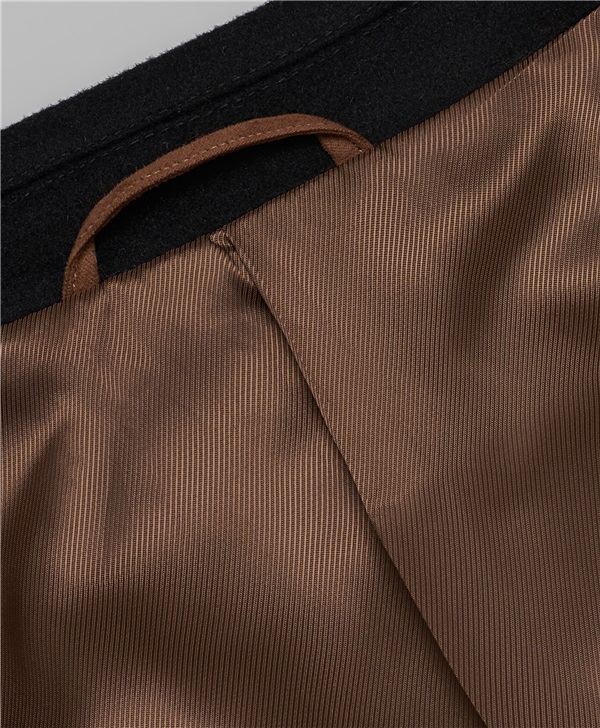 Пальто однобортное из мягкой ворсовой ткани с добавлением кашемира и ...