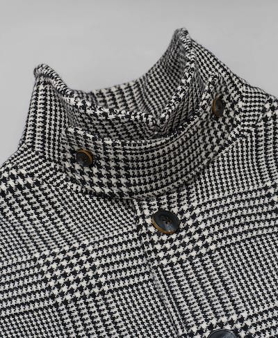 Удлиненное пальто из твида в сером цвете CT-0109 GREY- купить в ...