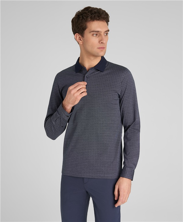 Рубашка поло прямого кроя из мерсеризованного волокна, 100% хлопок в ...