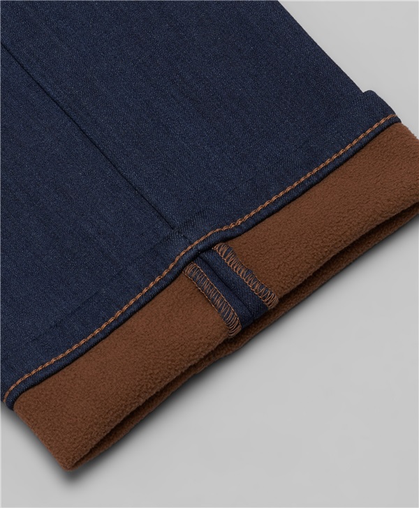 Джинсы утепленные, полуприлегающие, с потертостями, внутри проклеены ...