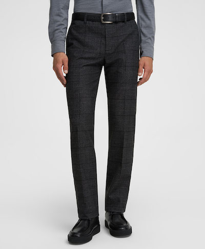 Текстильные брюки-чинос, прямой силуэт в тёмно-сером цвете TR-0508-R ...