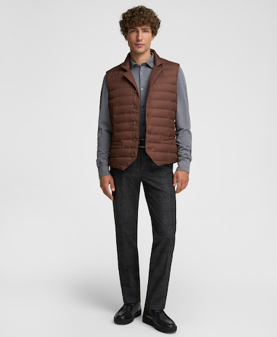 Текстильные брюки-чинос, прямой силуэт в тёмно-сером цвете TR-0508-R ...